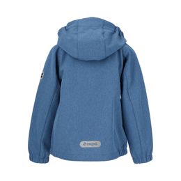 ZIGZAG Jungen Softshelljacke "Bjorn", blau, Gr. 128, unifarben, 96% Polyester, 4% Elasthan, Jacken, mit wasserabweisender Membran