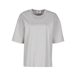 T-Shirt DEF "DEF DEF Essential T-Shirt", Damen, Gr. S, grau washed, 100% Baumwolle, unifarben, oversize, Rundhals, Shirts T-Shirt