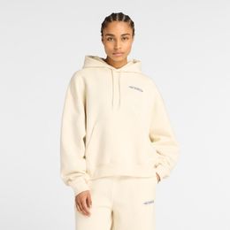 New Balance Damen Kapuzensweatshirt "Reimagined Fleece Oversized Hoodie"linen, Gr. XXL, Obermaterial: 60% Baumwolle, 40% Polyester, Sweatshirts