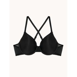 Passionata Damen Schalen-BH "MISS JOY", Gr. 75, schwarz, Obermaterial: 82% Polyester, 13% Elasthan, 5% Polyamid, BHs, Schmetterlingsmotiv,