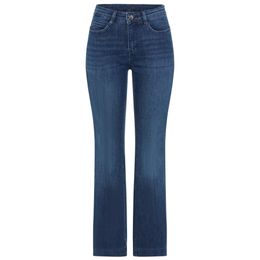 MAC Damen Bootcut-Jeans "BOOT", blau, Gr. 34, Denim/Jeans, Obermaterial: 91% Baumwolle, 7% Elastomultiester, 2% Elasthan, Jeans, im Five-Pocket Style