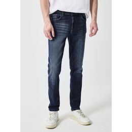 Street One MEN Herren Slim-fit-Jeans, blau, Gr. 40, unifarben, Web, 98% Baumwolle, 2% Elasthan, Jeans, softer Materialmix