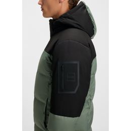 BOSS Green Herren Daunenjackeopen gr&uuml;n358, Gr. XXL, unifarben, Web, Obermaterial: 100% Polyester. F&uuml;llung: 80% Entendaune, 20% Entenfeder, Jacken,