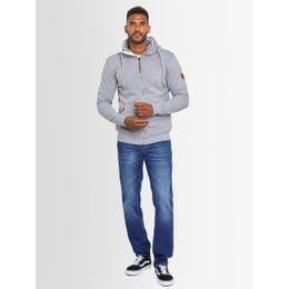 Herren Sweatjacke "ASGeenio", grau, Gr. XXXL, Alessandro Salvarini, Obermaterial: 65% Baumwolle, 35% Polyester, Sweatjacken, mit hohem Kragen