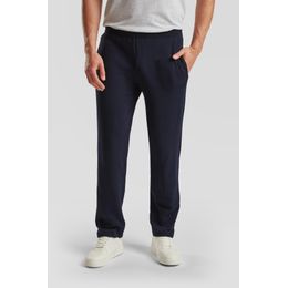 Herren Sweathoseschwarz, deep navy, Gr. M, Fruit of the Loom, unifarben, Sweatware, Obermaterial: 80% Baumwolle, 20% Polyester, Hosen, Jogger mit