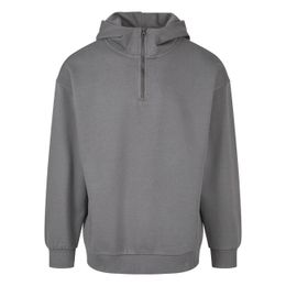 Urban Classics Herren Sweater "Urban Classics Herren Zipped High Neck Hoody"schwarzshadow, Gr. S, unifarben, 80% Baumwolle, 20% Polyester, Sweatshirts
