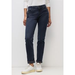 Comfort-fit-Jeans Street One, Damen, Gr. 25, L&auml;nge 30, blau (blau schwarz washed), Jeans, 98% Baumwolle, 2% Elasthan, unifarben, normal, Jeans, 5-Pocket-Style