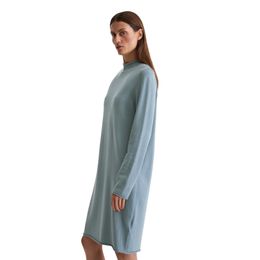 Marc O'Polo MARC O'POLO Damen Strickkleid "aus edlem Schurwolle-Viskose-Mix"slate blau, Gr. 32, unifarben, Obermaterial: 37% Polyamid, 34% Schurwolle, 25%