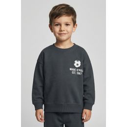 Marc O'Polo Junior Sweatshirt MARC O'POLO JUNIOR, Jungen, Gr. 128/134, schwarz navy, Sweatware, Obermaterial: 100% Baumwolle, normal normal, Rundhals, Rippb&uuml;ndchen, Sweatshirts Sweatshirt, f&uuml;r Jungs bis Gr&ouml;&szlig;e 122, gro&szlig;er R&uuml;ckenprint