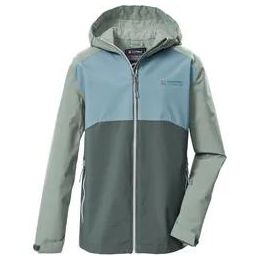 Funktionsjacke Killtec "KOS 147 BYS JCKT", Jungen, Gr. 116, hellgr&uuml;n, Obermaterial: 100% Polyester;Futter: 100% Polyester, Jacken Funktionsjacke, Kinderjacke, wasserdicht, Colourblock, Teflon EcoEliteTM impr&auml;gniert