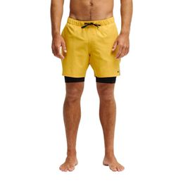 Boardshorts Quiksilver "Highline Amphibian 17", Herren, Gr. L (M/L), mineral gelb, Obermaterial: 88% Microfaser, 12% Elasthan;, Hosen Boardshorts