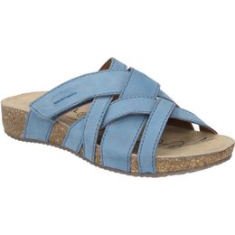 Sandale Josef Seibel "Tonga 74, azur", Damen, Gr. 38, azur, Obermaterial: 100% Rindsleder Leather cow., Schuhe Sandale