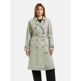 Khujo Damen Langmantel "Hera"seagr&uuml;n, Gr. M, Obermaterial: 100% Baumwolle. Futter: 100% Polyester, M&auml;ntel, Trenchcoat aus Jeans