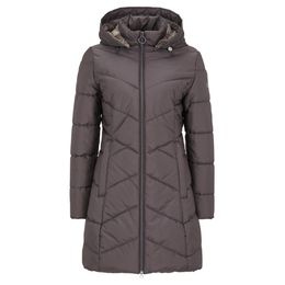 Outdoorjacke Betty Barclay "Outdoorjacke mit abnehmbarer Kapuze", Damen, Gr. 44, braun (dunkelbraun), Obermaterial: 88% Polyester PES. 12% Polyamid PA., Jacken Outdoorjacke