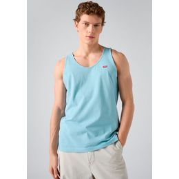Levi's Tanktop LEVI'S "LSE HOUSEMARK TANK", Herren, Gr. L, forget me not, Jersey, Obermaterial: 100% Baumwolle, regular fit normal, Rundhals, Tops Tanktop, mit Logo Stickerei