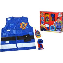 Spielzeug-Schutzweste Simba "Feuerwehrmann Sam, Feuerwehr Rettungsset", bunt, Rollenspielzeug, Kinder, Kunststoff, Spielzeug-Schutzweste, mit Taschenlampe und Walkie-Talkie