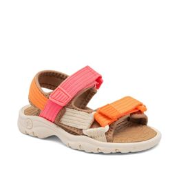Sandale bisgaard "nico Weite: normal", M&auml;dchen, Gr. 30, pink, orange, natur, Textil, Schuhe Sandale, Trekkingschuh, Badeschuh, Klettschuh, Gr&ouml;&szlig;enschablone zum Download