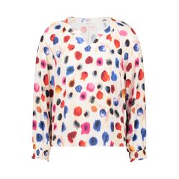 Cartoon Damen Schlupfbluse "Damen mit Raffung", bunt, Gr. 36, Obermaterial: 100% Viskose, Blusen