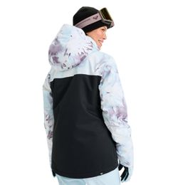 Snowboardjacke Roxy "Roxy Jetty Block 10K", Damen, Gr. M, ice blau baqueira, Obermaterial: 55% Microfaser, 45% Microfaser;, Jacken Snowboardjacke