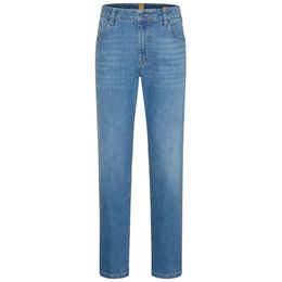 MEYER Herren 5-Pocket-Jeans "M5 Regular", blau, Basic, Gr. 40, unifarben, 98% Baumwolle, 2% Elasthan, Jeans, M5 Regular im Five Pocket Style