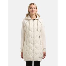 Khujo Damen Kurzmantel "Nora", beige, Gr. M, Obermaterial 1: 100% Nylon. Obermaterial 2: 80% Viskose, 12% Nylon, 8% Elasthan. Innenfutter: 100%