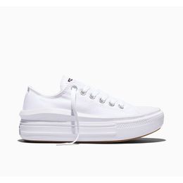 Converse Damen Sneaker "CHUCK TAYLOR ALL STAR MOVE CANVAS", Gr. 42wei&szlig;, wei&szlig;, wei&szlig;, Textil, Schuhe