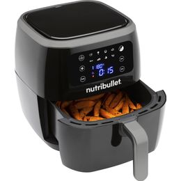 NUTRIBULLET Hei&szlig;luftfritteuse "XXL Digital Air Fryer NBA071B, 7L Volumen, Schwarz", schwarz, B:36cm H:39,3cm T:45cm, Fritteusen, 1.800 Watt, 360 Wirbelkonvektion, Touch-Display, Schwarz, Hei&szlig;luftfritteuse