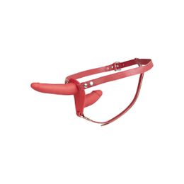EIS Doppelter Strap-On-Dildo aus Silikon, 16 cm