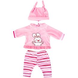 Puppenkleidung BAYER "Obert/Hose Hase rosa", rosa (rosa, pink), Puppenkleidung, Baby, Puppenkleidung