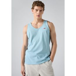 Levi's Tanktop LEVI'S "LSE HOUSEMARK TANK", Herren, Gr. L, forget me not, Jersey, Obermaterial: 100% Baumwolle, regular fit normal, Rundhals, Tops Tanktop, mit Logo Stickerei