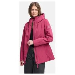 Outdoorjacke Marikoo "Minaa", Damen, Gr. L, berry wine, Obermaterial: 100% Polyester; Futter: 100% Polyester; Wattierung: 100% Polyester; &Auml;rmelfutter: 100% Polyester, Jacken Outdoorjacke, Sportliche Outdoorjacke mit Kapuze und hochschlie&szlig;enden Kragen