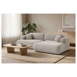 Ecksofa OTTO HOME "VEEVIA L-Form, Schlafsofa, Verl&auml;ssliche Qualit&auml;t, Breite 256cm", creme, B:256cm H:76cm T:161cm, 100% Polyester, Sofas, Ecksofa, mit Bettkasten, belastbar bis 480kg, inklusive R&uuml;cken- und Zierkissen