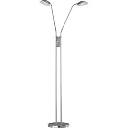 Fischer und Honsel FISCHER & HONSEL LED Stehlampe "Pool TW", grau (nickelfarben), 2, &Oslash; 32cm H: 160cm, 1 Stk., Leuchten, LED Stehlampe