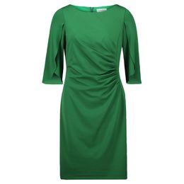 Jerseykleid Vera Mont "Jerseykleid mit 3/4 Arm", Damen, Gr. 46, EURO, gr&uuml;n (gr&uuml;n meadow), 95% Polyester PES. 5% Elasthan EL., Kleider Jerseykleid