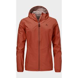 Sch&ouml;ffel Outdoorjacke SCH&Ouml;FFEL "Jacket Style Migandi WMS", Damen, Gr. 44, 5590, rot, Oberstoff: 100% Polyester; (Membran: Thermoplastisches Polyurethan), regular fit, hoch geschlossener Ausschnitt, Jacken Outdoorjacke