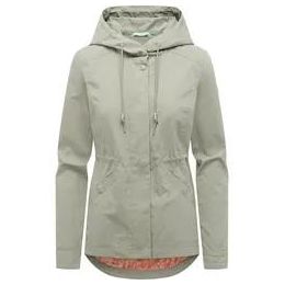 Parka Ragwear "Dankira", Damen, Gr. L (40), helloliv, Obermaterial: 68% Baumwolle, 32% Nylon. Innenfutter: 100% Polyester, figurumspielend h&uuml;ftbedeckend, hoch geschlossener Ausschnitt, &Auml;rmel mit &Auml;rmelschlitz abgesteppte Kante mit Druckknopf,verstellbar, Jacken Parka, Leichte &Uuml;bergangsjacke mit verstellbarer Kapuze
