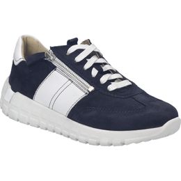 Sneaker Josef Seibel "Gabby 01, dunkelblau-kombi", Damen, Gr. 41, blau (dunkelblau, kombi), Obermaterial: 100% Rindsleder Leather cow., Schuhe Sneaker