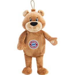 W&auml;rmflasche Nici "FC BAYERN M&Uuml;NCHEN Berni, 300 ml, 35 cm", braun, W&auml;rmflaschen, KinderB:18cm H:35cm T:17cm, W&auml;rmflasche, 2in1 - Kuscheltier & W&auml;rmflasche in einem; enth&auml;lt recyceltes Material, B:18cm H:35cm T:17cm