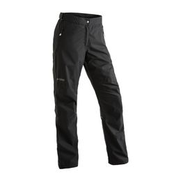 Maier Sports Damen Regenhose "Raindrop L"schwarz, Gr. 22, 100% Polyester, Hosen, Damen Outdoorhose, wasserdicht winddicht, auch als &Uuml;berhose nutzbar