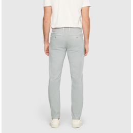 MAC Herren Chinohose "Driver"silber grau, Gr. 34, Web, Obermaterial: 89% Baumwolle, 8% Polyester, 3% Elasthan, Hosen, mit Stretch