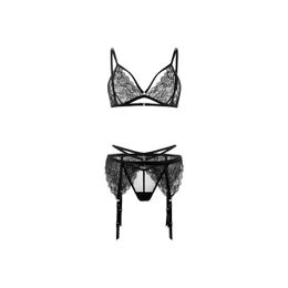 Rene Rofe Spitzen-Set mit Golddetails, 3 Teile