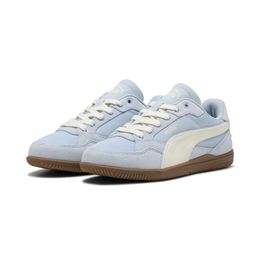 Sneaker Puma "K-Moda Sneakers Damen", Damen, Gr. 35,5, lucite warm wei&szlig; gum gray beige, Obermaterial: Kuhleder, Textil, Synthetik. Futter: Textil. Innensohle: Textil, Keine Angabe. Laufsohle: Gummi, Schuhe Sneaker