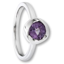 Silberring ONE ELEMENT "Amethyst Ring aus 925 Silber" Gr. 52, silber, Fingerringe, Damen, 52, Silber 925 (Sterlingsilber), Silberring