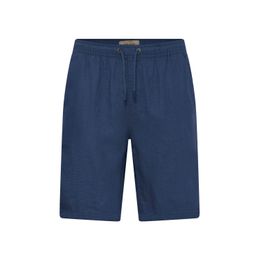 Leinenhose Blend "Leinenhose BHMLika", Herren, Gr. M, N-Gr, blau (marineblaus), Obermaterial: 55% Leinen LI. 45% Viskose CV., Hosen Leinenhose