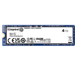 Kingston interne SSD "4000G NV3 M.2 2280 NVMe SSD", ohne farbbezeichnung, B:13cm H:1cm T:18cm, Festplatten, interne SSD