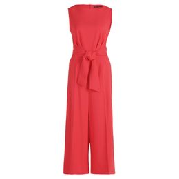 Jumpsuit Betty Barclay "Jumpsuit mit Eingrifftaschen", Damen, Gr. 48, EURO, rot (poppy rot), Obermaterial: 86% Polyester PES. 14% Elasthan EL., Overalls Jumpsuit
