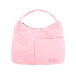Tragetasche Zwillingsherz "Shopper", Damen, fuchsia, Web, Kunstfaser, Taschen Tragetasche, ger&auml;umig, leichtes Material, mit Patch