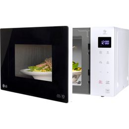 LG Mikrowelle "MS 23 NECBW", wei&szlig;, B:47,6cm H:27,2cm T:34,6cm, Mikrowellen, Smart Inverter Technologie, echte Glasfront, Mikrowelle
