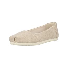 Toms Shoes TOMS Damen Ballerina "TOMS Ballerinas Textil", Gr. 38,5gold, Textil, Schuhe
