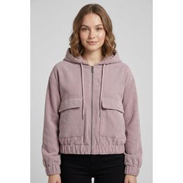 Cordjacke Only "ONLSUVA CORDUROY PAD SHORT JACKET CC OTW", Damen, Gr. XL, burnished lila, Cord, Obermaterial: 92% Polyester, 8% Nylon, unifarben, regular fit, Jacken Cordjacke, Materialmix